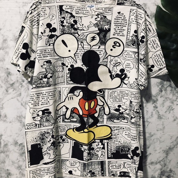 Velva Sheen | Shirts | Vintage Velva Sheen Mickey Mouse Comic Tshirt ...
